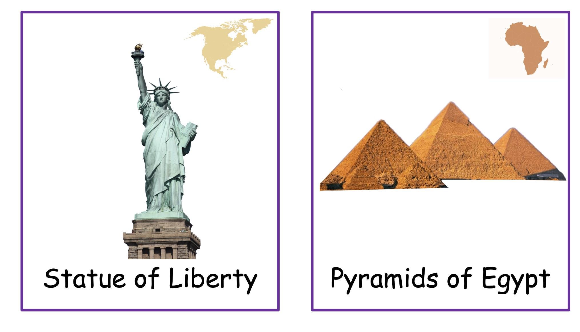 World Landmarks Learning Cards | Geography & History Educational Tool ...