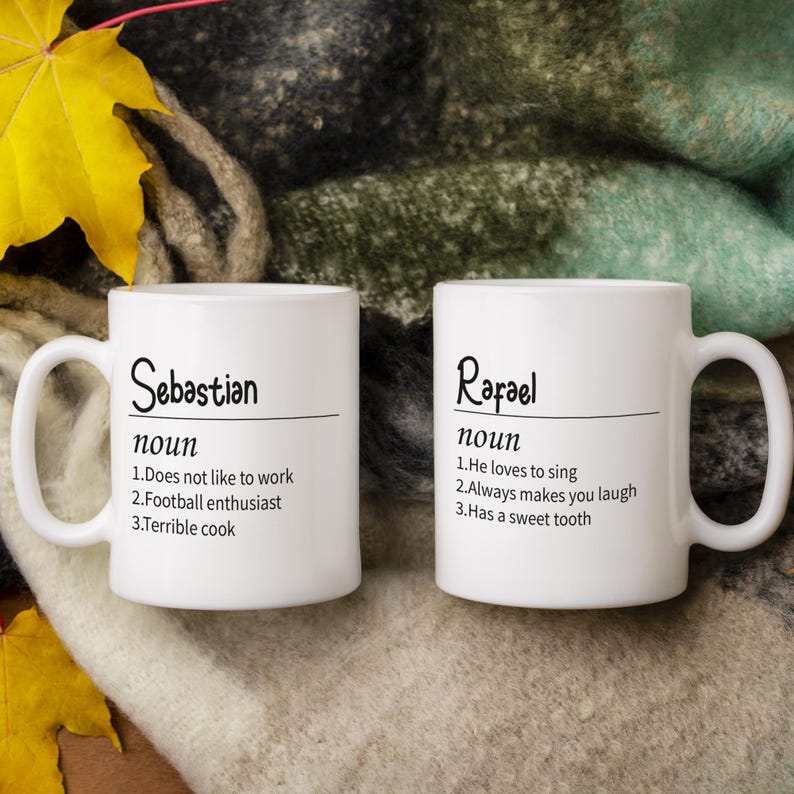 Customizable Name Definition Mug, Custom Mug, Gift for Friend, Funny ...