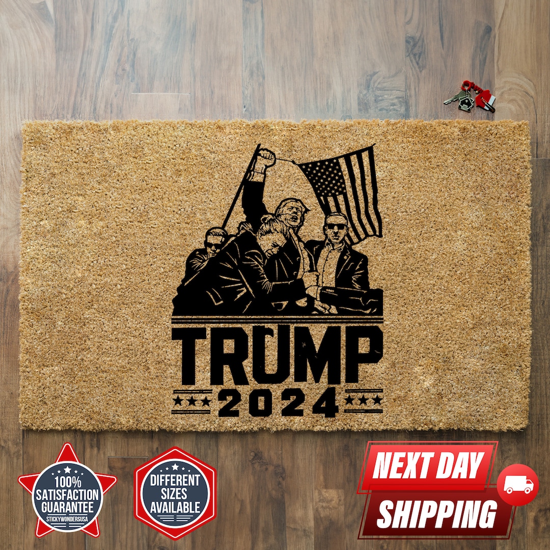 Trump 2024 Doormat, Coir Doormat, Trump Decor, Republican Decor ...