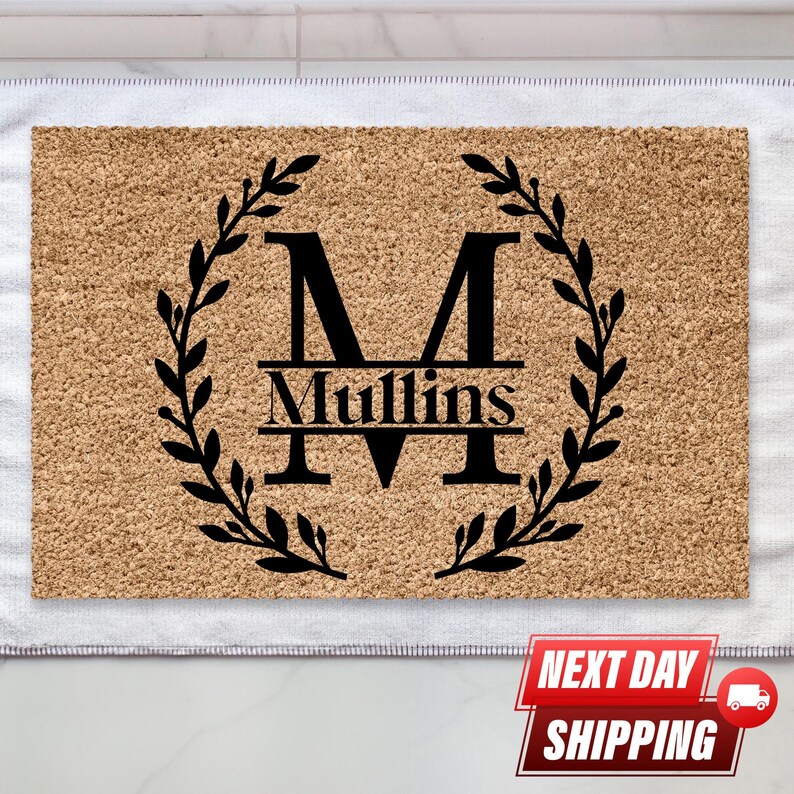 Custom Last Name Doormat, Personalized Doormat, Housewarming Gift ...