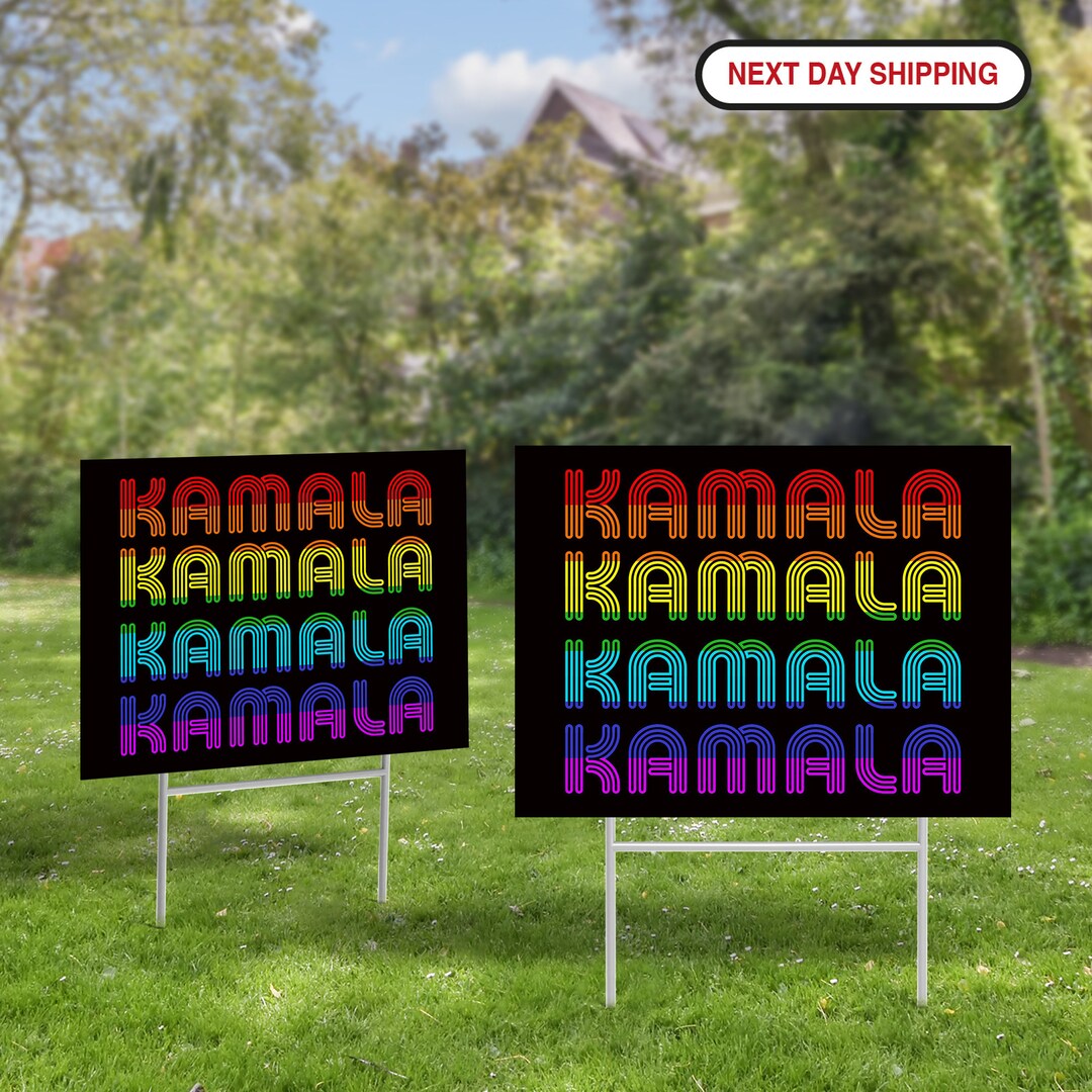 Kamala Yard Sign, Kamala Harris, Madam President, President 2024 ...