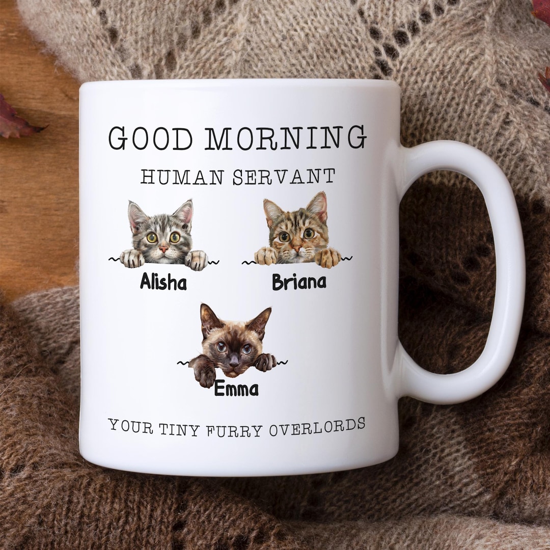 Personalized Cat Mug, Cat Lover Gift, Cat Mom Mug, Cute Cat Mug, Custom ...