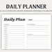 Daily Planner Printable and Fillable A4/A5/US Letter Instant Download ...