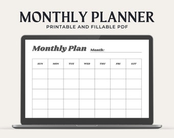 Daily Planner Printable and Fillable A4/A5/US Letter Instant Download ...