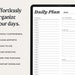 Daily Planner Printable and Fillable A4/A5/US Letter Instant Download ...