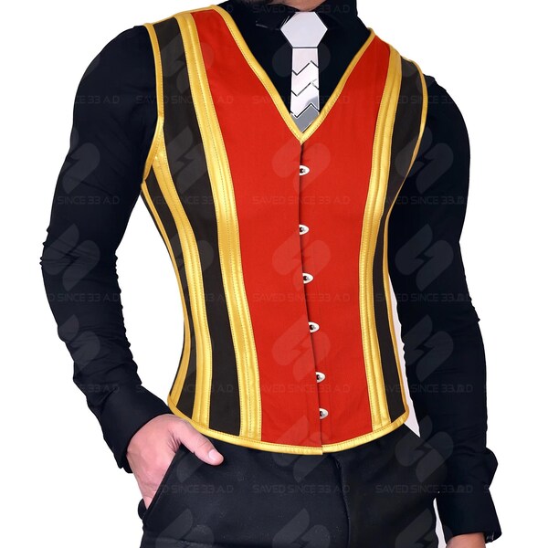 Red Men Corset - Etsy