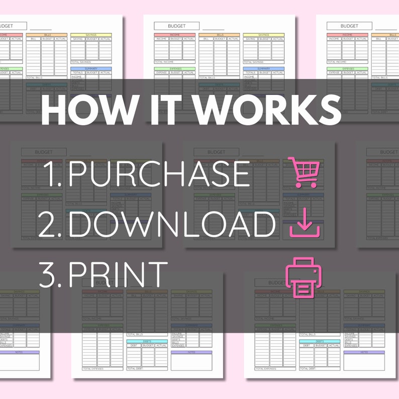 Landscape Budget Planner Budget Tracker Template, Finance Overview ...