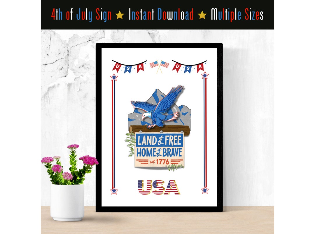 Patriotic, Eagle, Land of the Free, Home of the Brave, Spirit of 76 ...