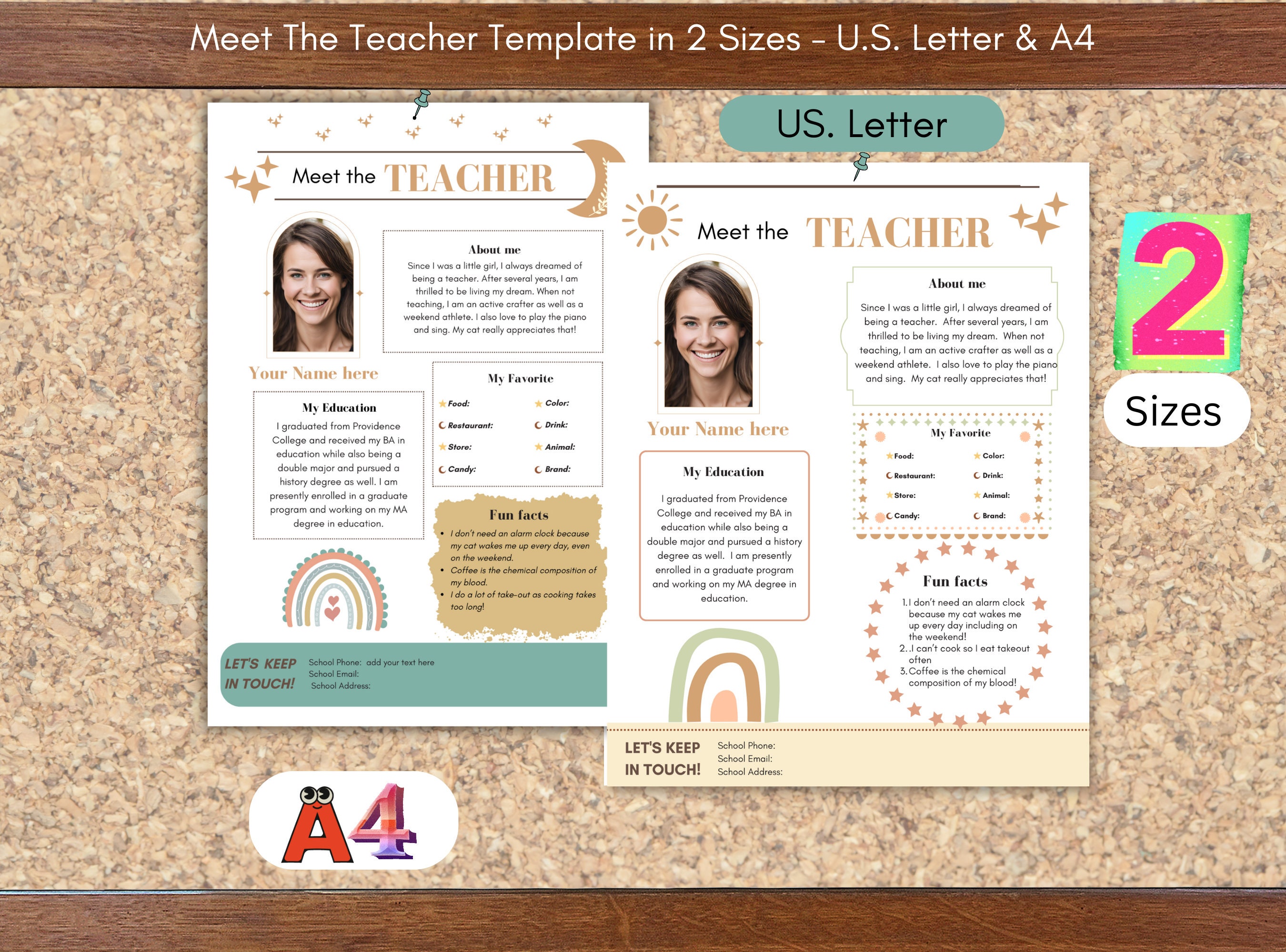 Editable Meet the Teacher | Teacher Template | | Back to School | New ...