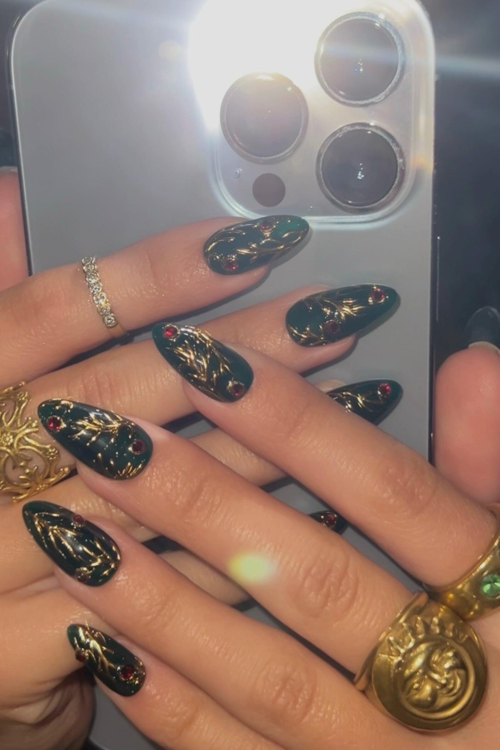 Customizable Mistletoe Nails Winter Nails Press on Nails - Etsy