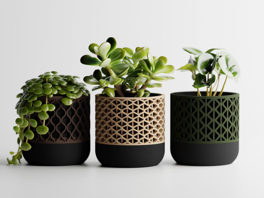 Modular Plant Pot | 3D Printed Succulent Planter, Interchangeable ...