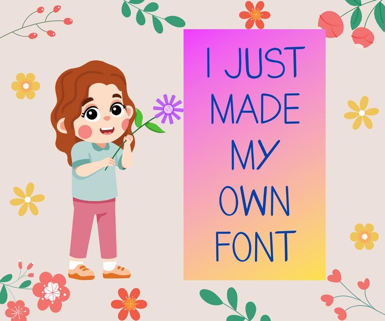 Phaplearn Handwriting Font-5,cute and Neat, Digital Note Taking Font ...