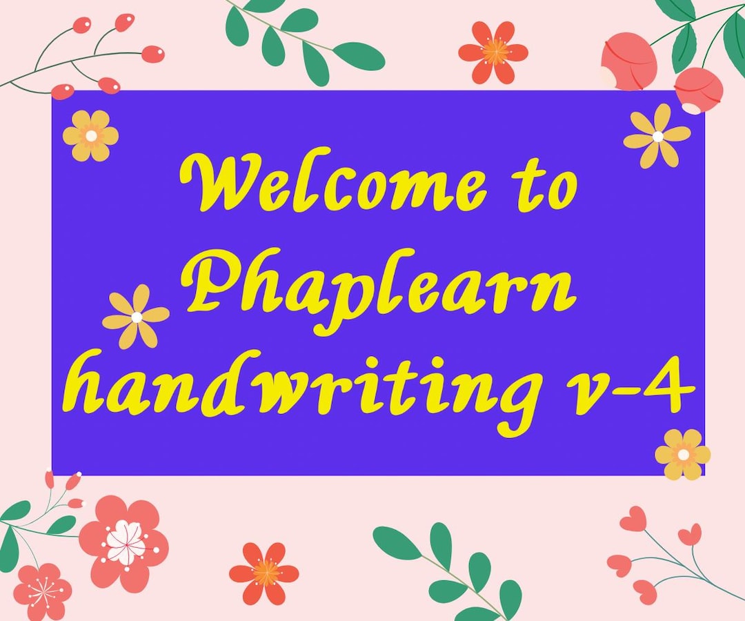 Phaplearn Handwriting Font-v4,cute and Neat, Digital Note Taking Font ...