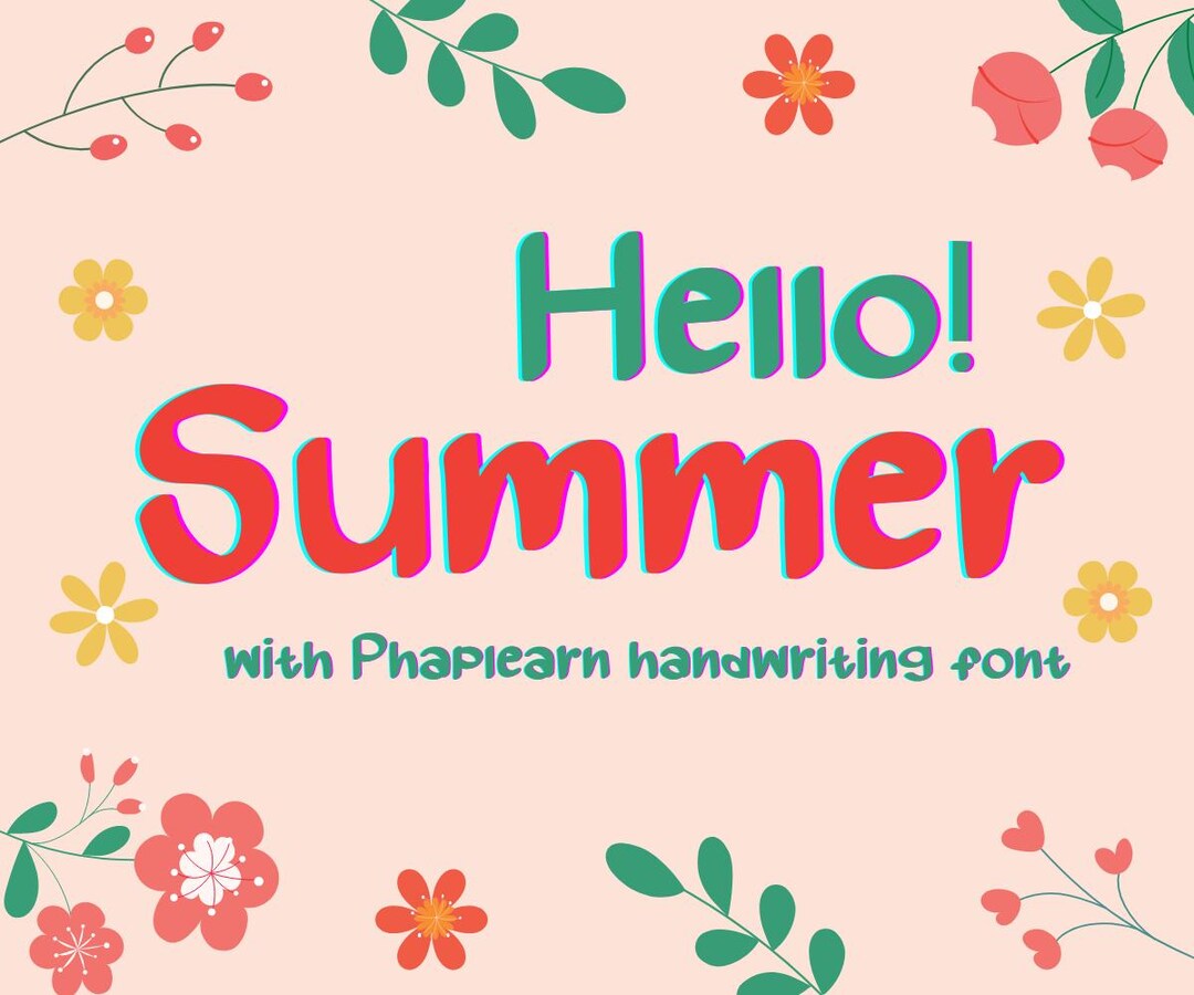 Phaplearn Realistic Neat Handwriting Font V-1, Cute and Neat Font ...