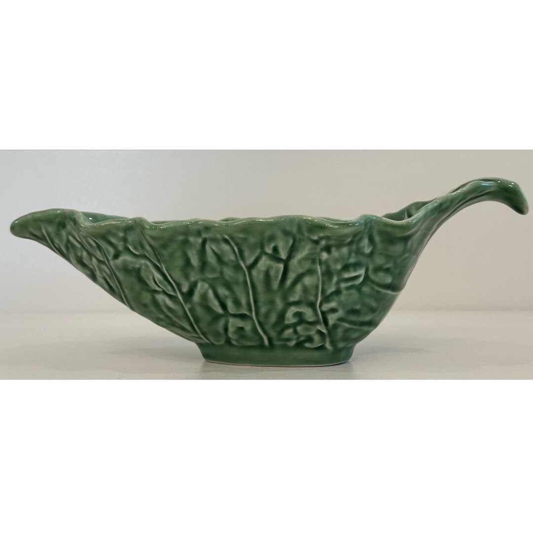 Bordallo Pinheiro Green Cabbage Leaf Gravy Sauce Boat-portugal-mint - Etsy