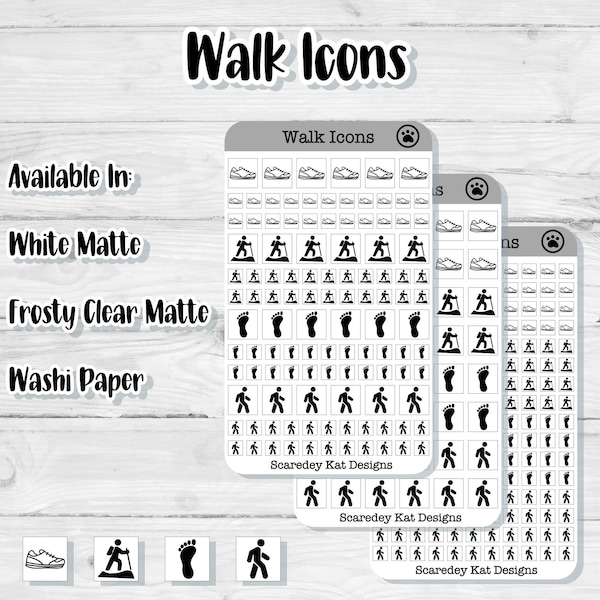 Walk Stickers - Etsy