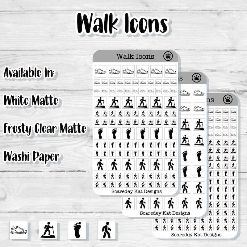 Walk Stickers - Etsy