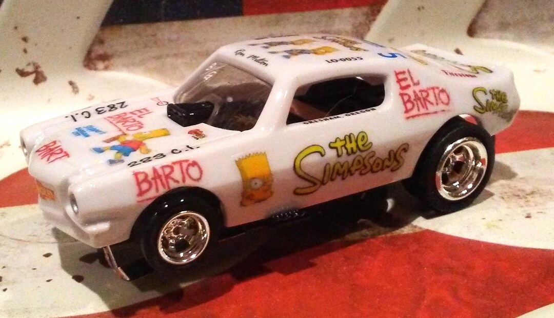 The Simpsons Custom Made Slot Car 1970 Chevy Camaro Funny Car New Auto ...