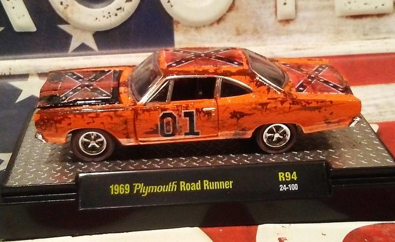 Dukes of Hazzard Custom Decaled 1969 Plymouth Road Runner Die Cast Car ...