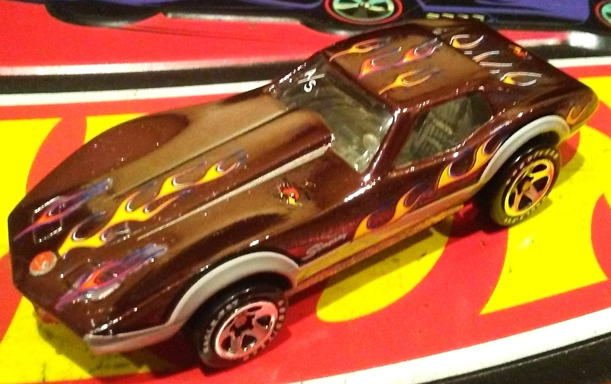 Custom Made Flamed Hot Wheels C3 Corvette Flames New / Die Cast ...