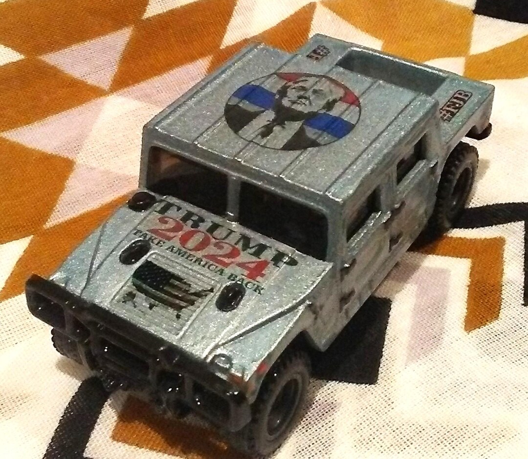 Donald Trump Hummer H1 Custom Decaled Die Cast Car New / Hot Wheels / 1 ...