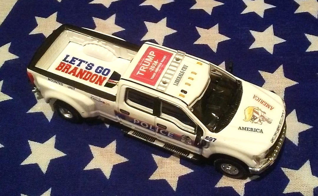 Donald Trump Custom Decaled Police Ford 350 Xl Dually Cnew /die Cast ...