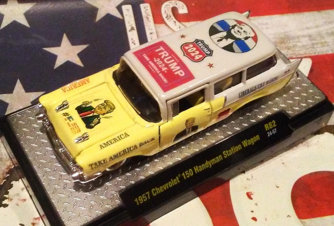Donald Trump Custom Die Cast Car Custom Decaled 1957 Checvy Nomad New ...