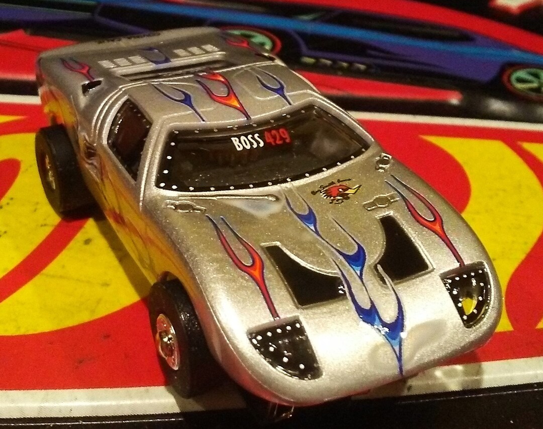 Custom Slot Car 1965 Ford Gt40 Flamed New / Tjet Auto World Custom Race ...