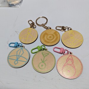 Owl House Glyph Keychain and Kings Collar Symbol Keychain - Etsy