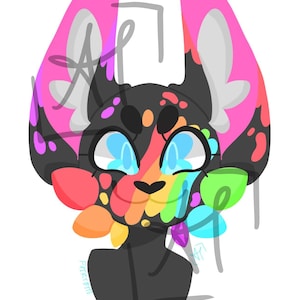 Custom Furry Fursona Commission Headshot or Shoulders up Drawing - Etsy
