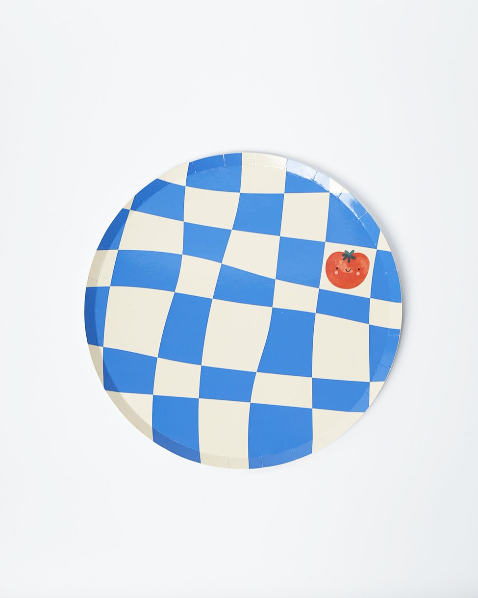 Little Chef Checkered Paper Plates x 12 - Etsy