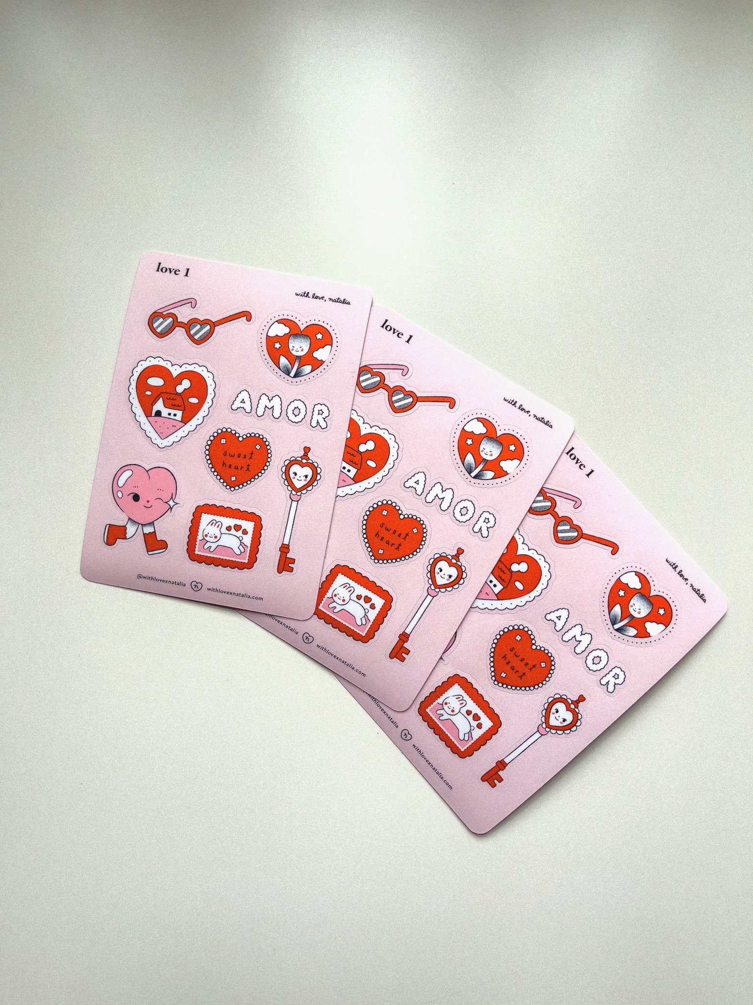 Love 1 Sticker Sheet Cute Kiss Cut Sticker Sheet Cozy and Warm Planner ...