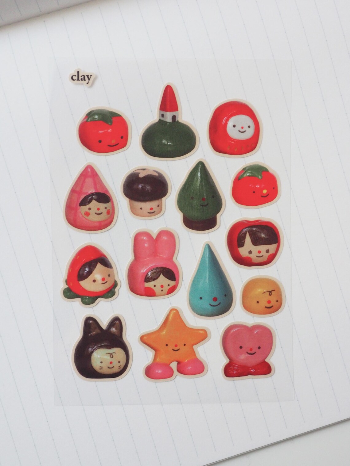 Clay • Sticker Sheet - Etsy