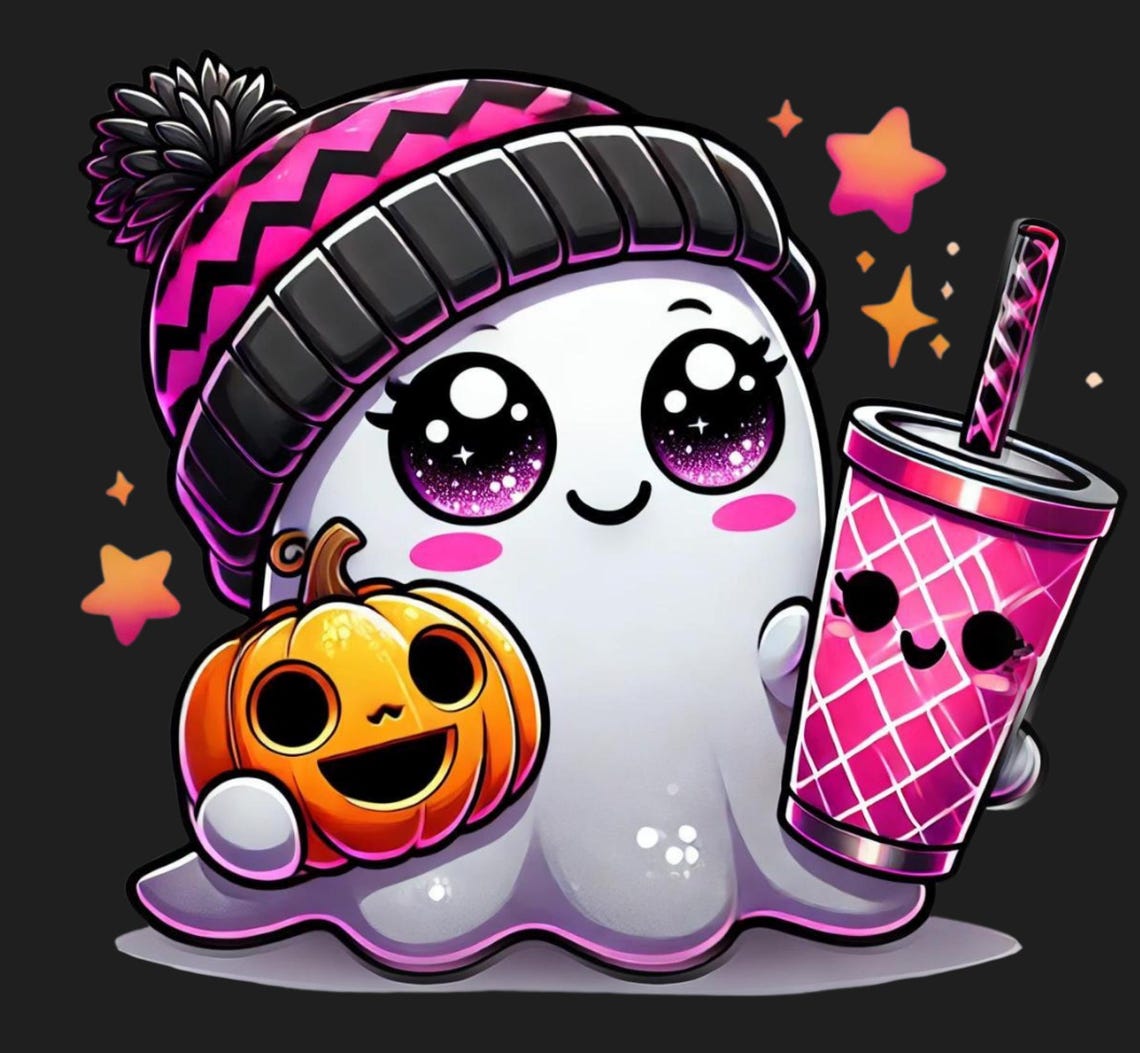 Cute Ghost Halloween | Ghost Halloween | Girl Ghost | Digital Download ...
