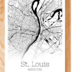 St Louis City Map Digital Download STL City PNG - Etsy