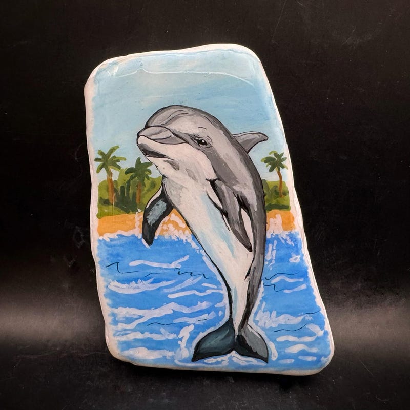 Dolphin Stone - Etsy