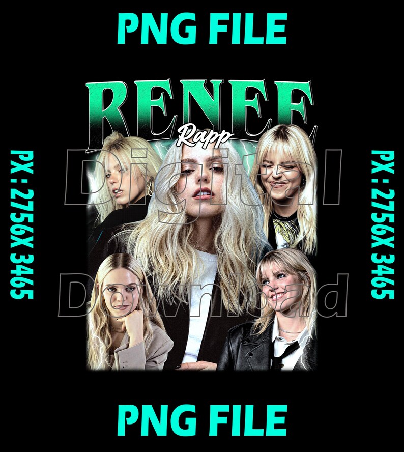 Reneé Rapp Png , Ready to Print, Printable Design, Artist, 90s, Bts ...