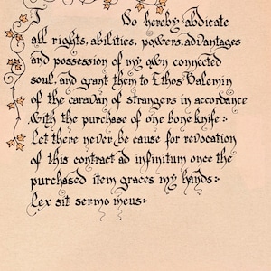 Custom Medieval Scroll With Calligraphy and Illumination - Etsy