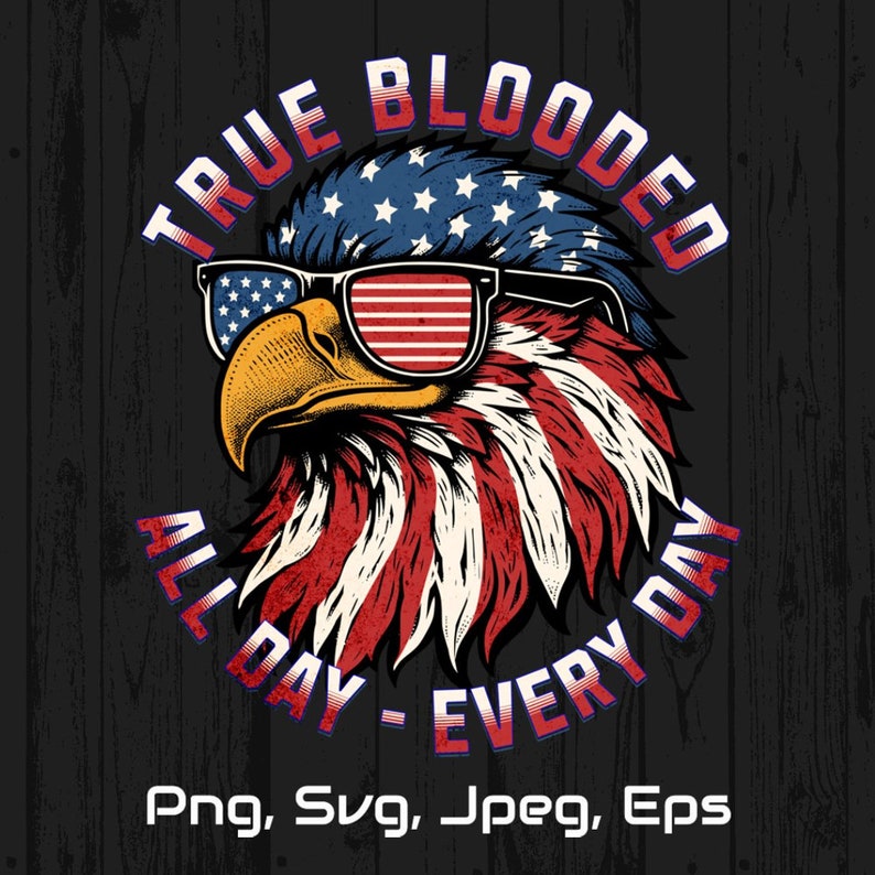 4th of July Png, Patriotic Svg, American Flag Eagle Svg, July Fourth ...