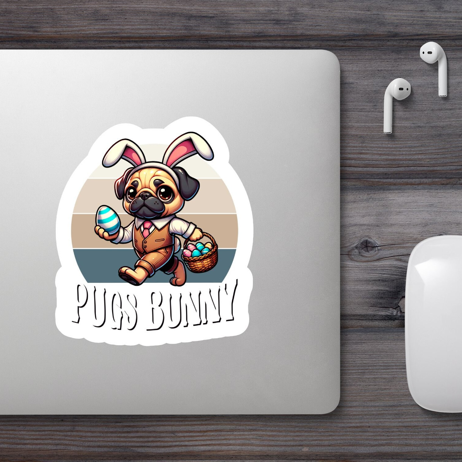 Pugs Bunny Easter Png, Pug Mom Svg Gift, Pug Dad Svg Gift, Dog With ...