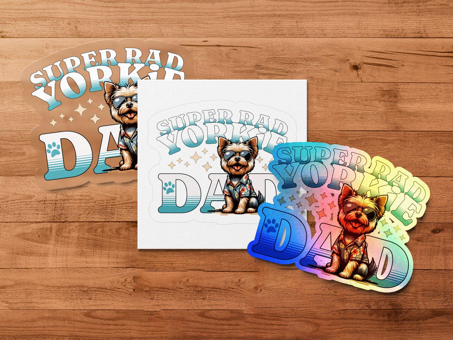 Dad Dog PNG, Super Rad Yorkie Dad Png,best Dog Dad Ever Gift, Father's ...