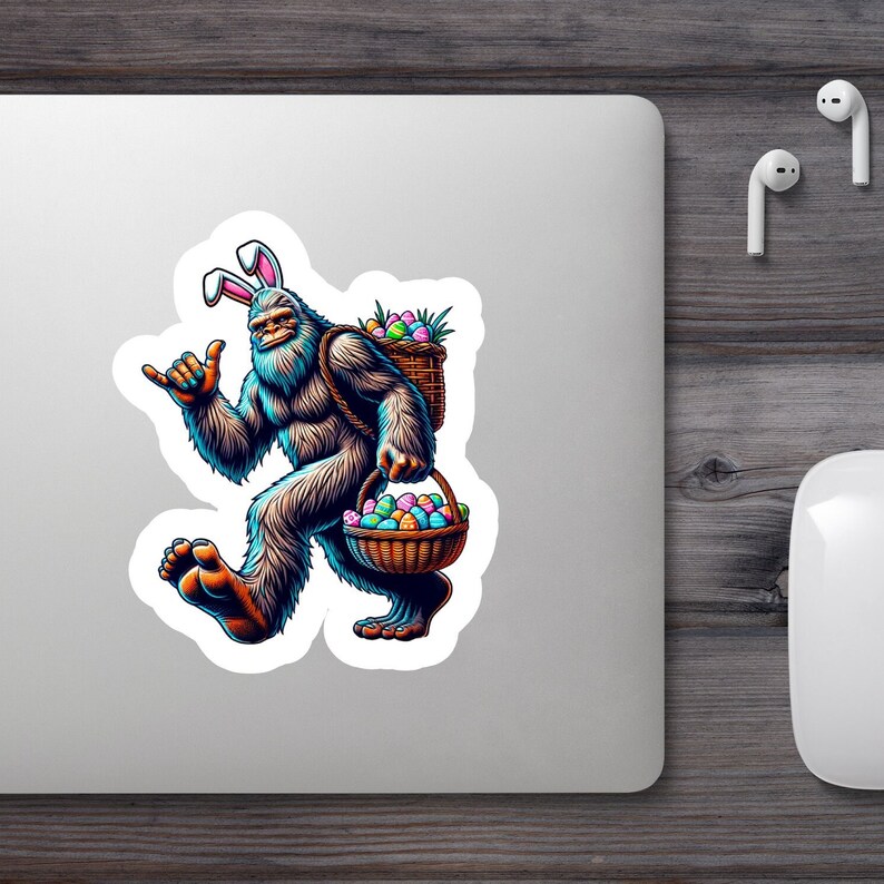 Bigfoot Easter Bunny Svg Png Clip Art Sublimatiion, Easter Sasquatch ...
