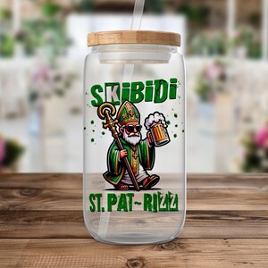 St Patrick's Day Skibidi Png, Funny Saint St. Pat Rizzler Svg, Beer ...
