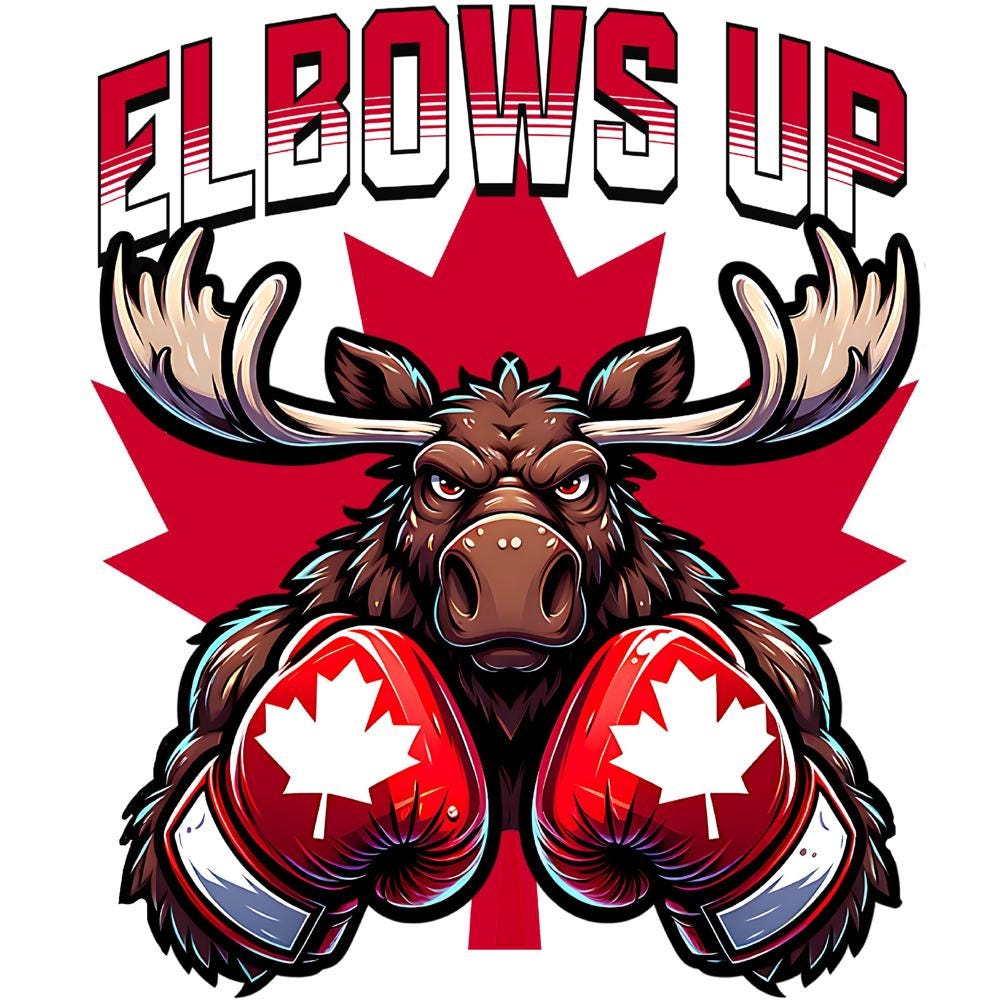 Canadian Elbows up PNG, Anti Tariffs Graphic Design Clipart for ...
