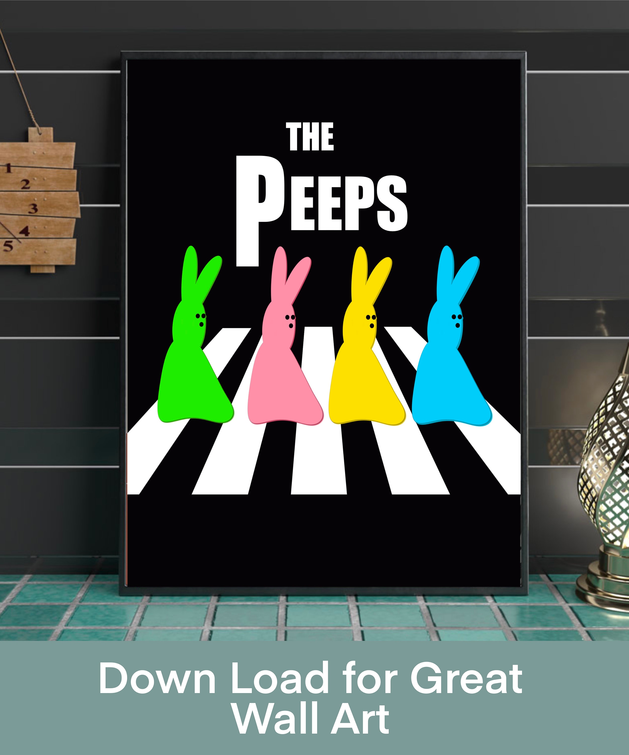 Easter Peeps Svg Png, Peeps Crossing Abbey Road, Svg Png Digital ...