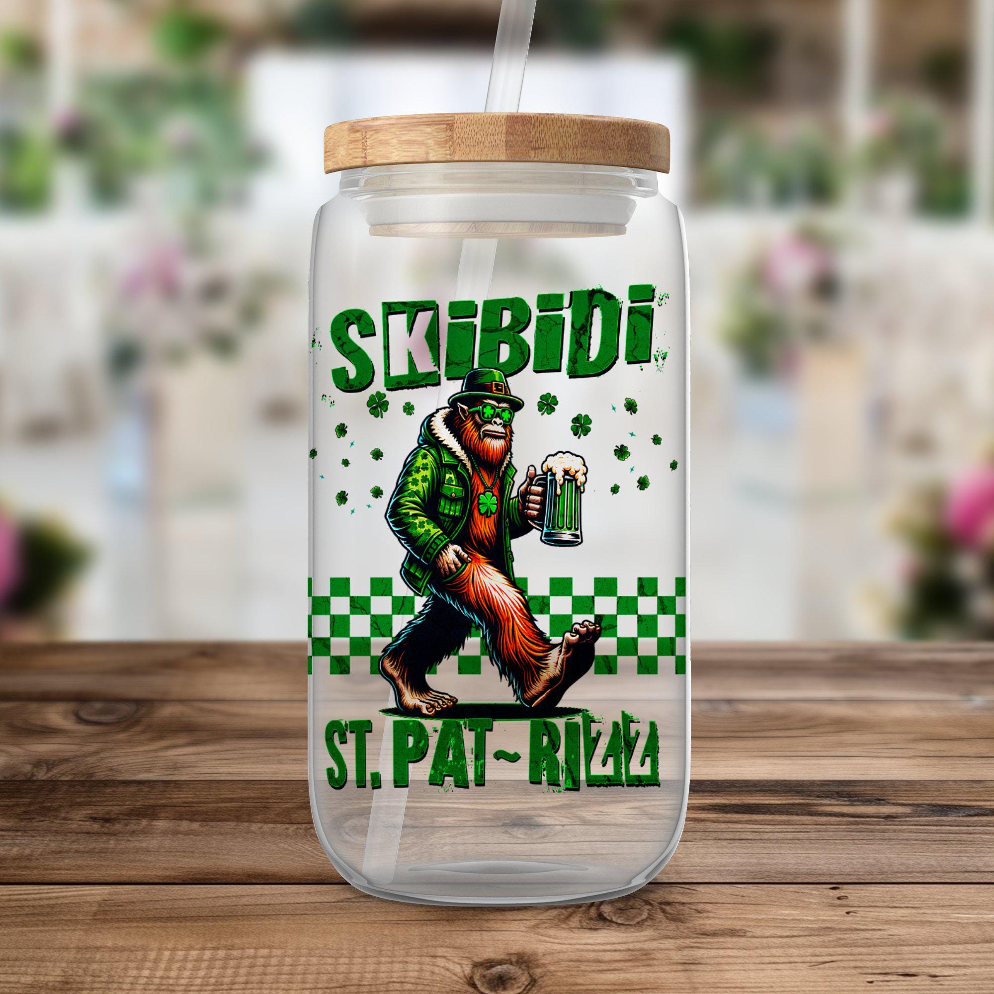 St Patricks Day Skibidi Png, Funny Leprechaun Bigfoot Rizzler Svg, Beer ...