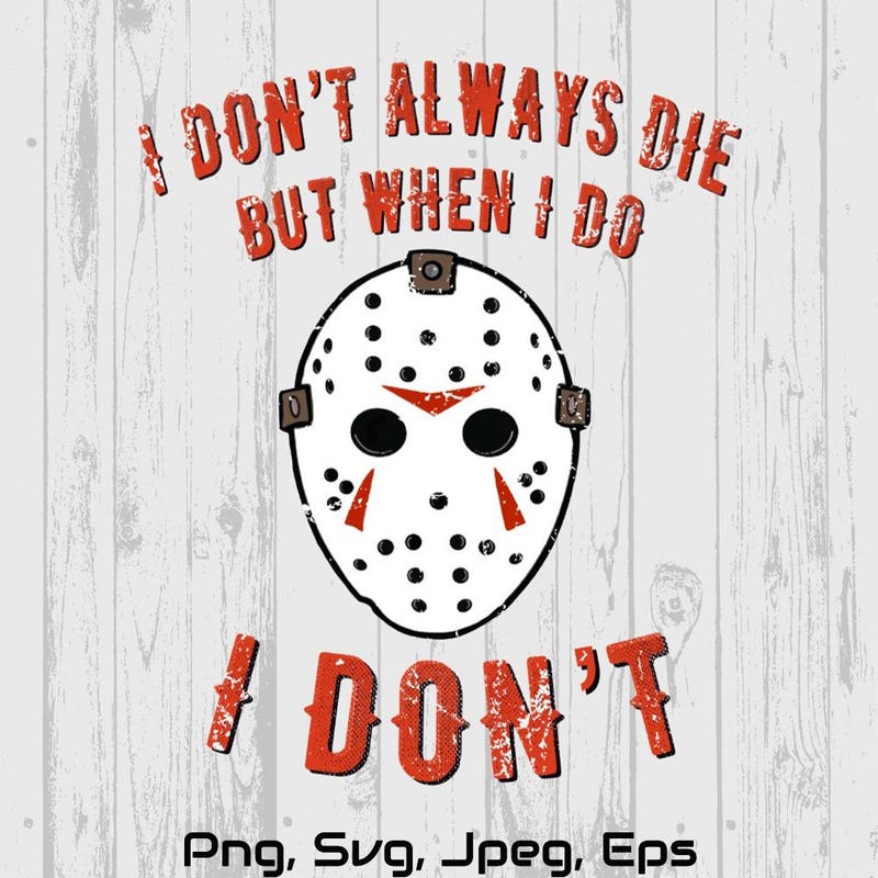 Jason Voorhees Mask Png - Etsy