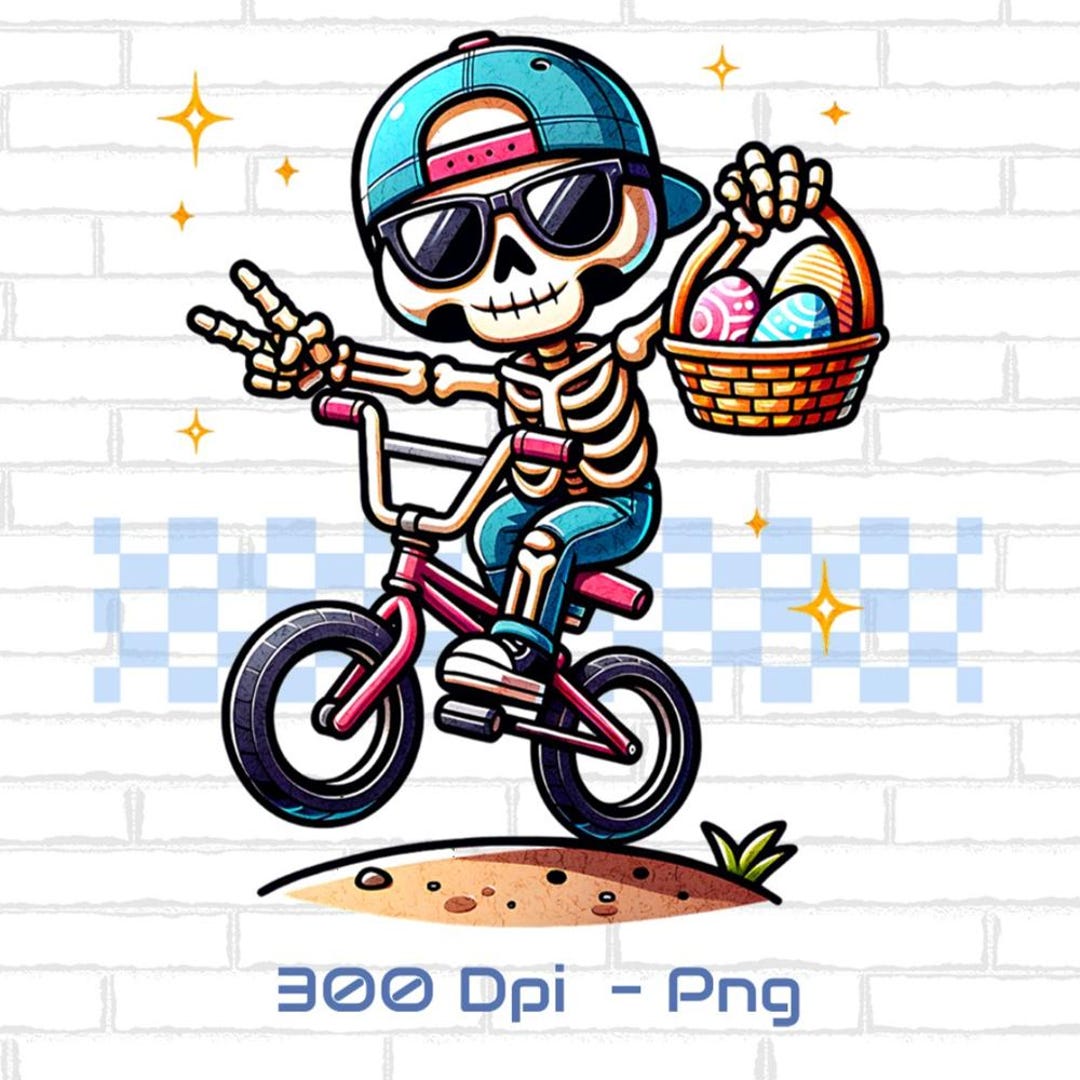Easter Bunny PNG, Easter Skeleton Png, Digital Download for Sublimation ...