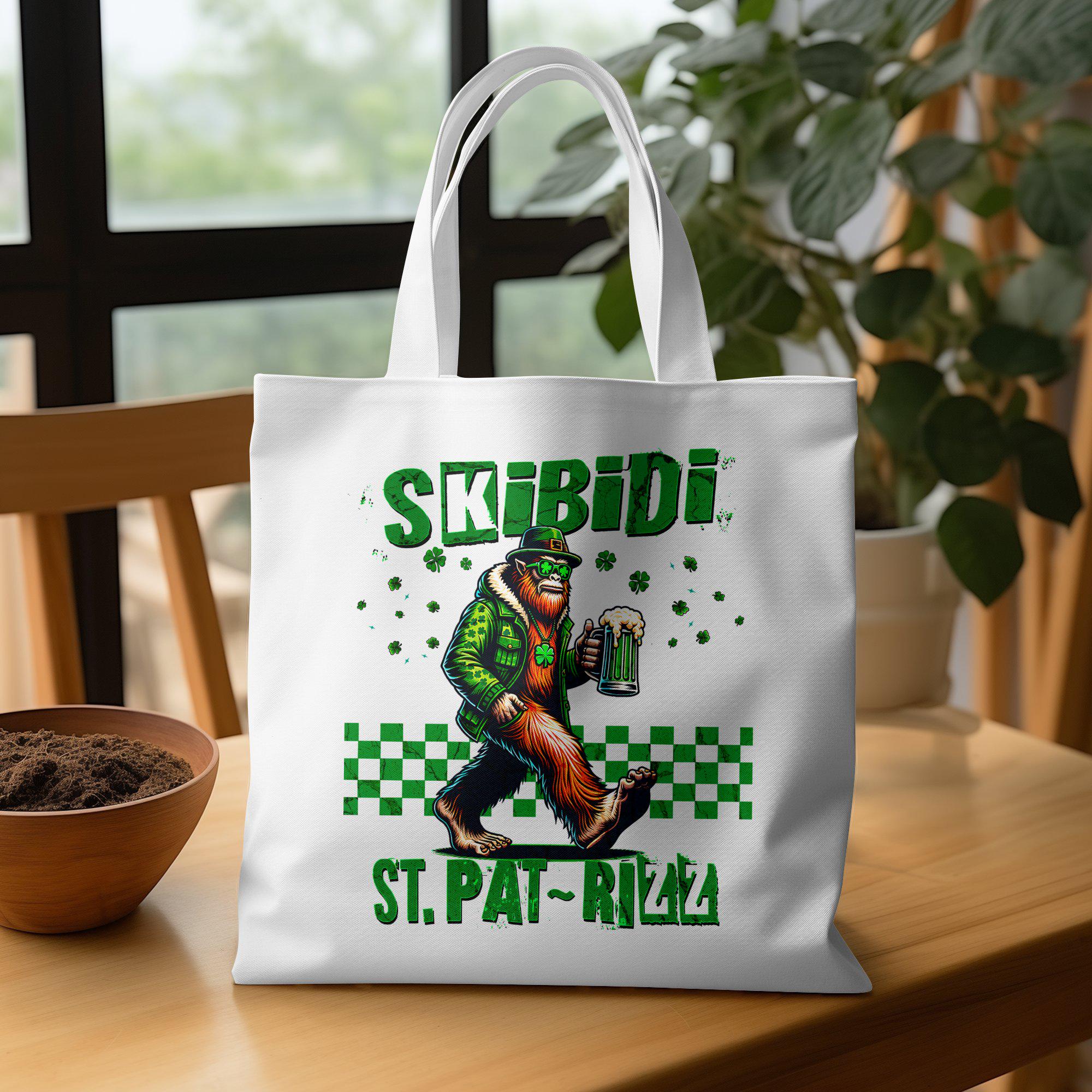 St Patricks Day Skibidi Png, Funny Leprechaun Bigfoot Rizzler Svg, Beer ...