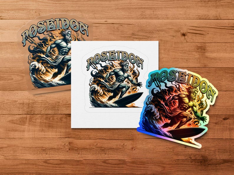 God of the Sea Png, Poseidon Digital PNG, Norse Mythology Instant ...